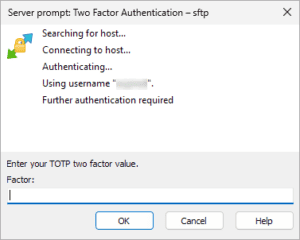 SFTP Two-Factor Authentication | Cerberus FTP Server