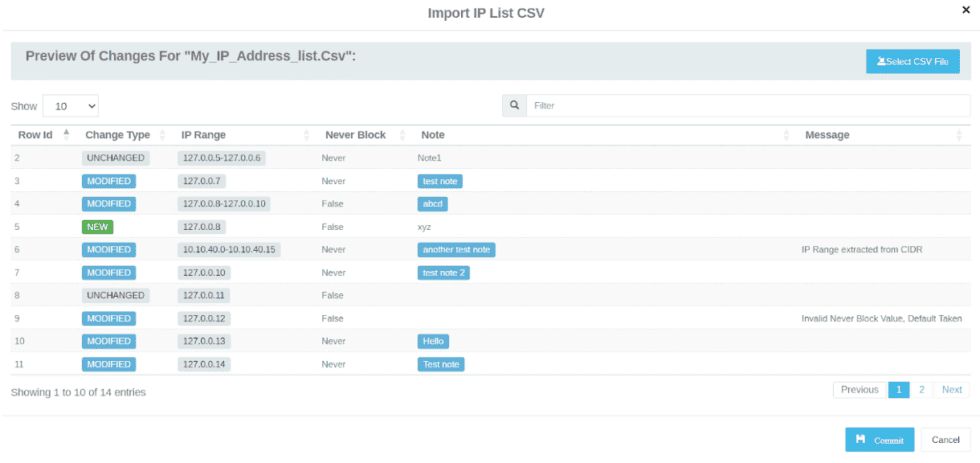 Bulk Import of IP Addresses via CSV Files | Cerberus FTP Server